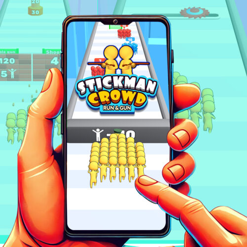 Stickman Crowd: Run & Gun